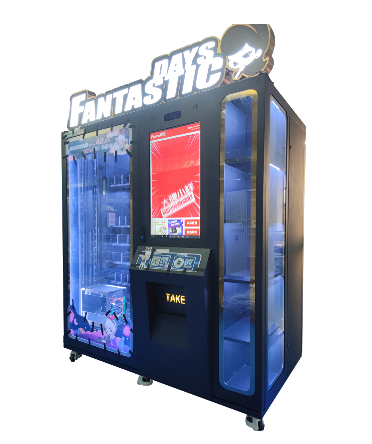 Sports Cards Vending Machine with display cabinet and elevator